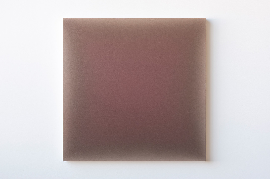 09,05.22, muted dark pink on opaque raw umber | Sage Culture